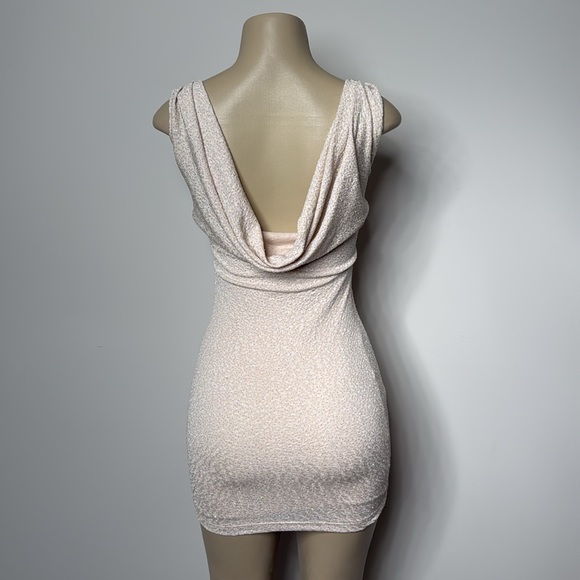 a'gaci | Dresses | Agaci Small Creme Sparkley Mini Dress | Poshmark